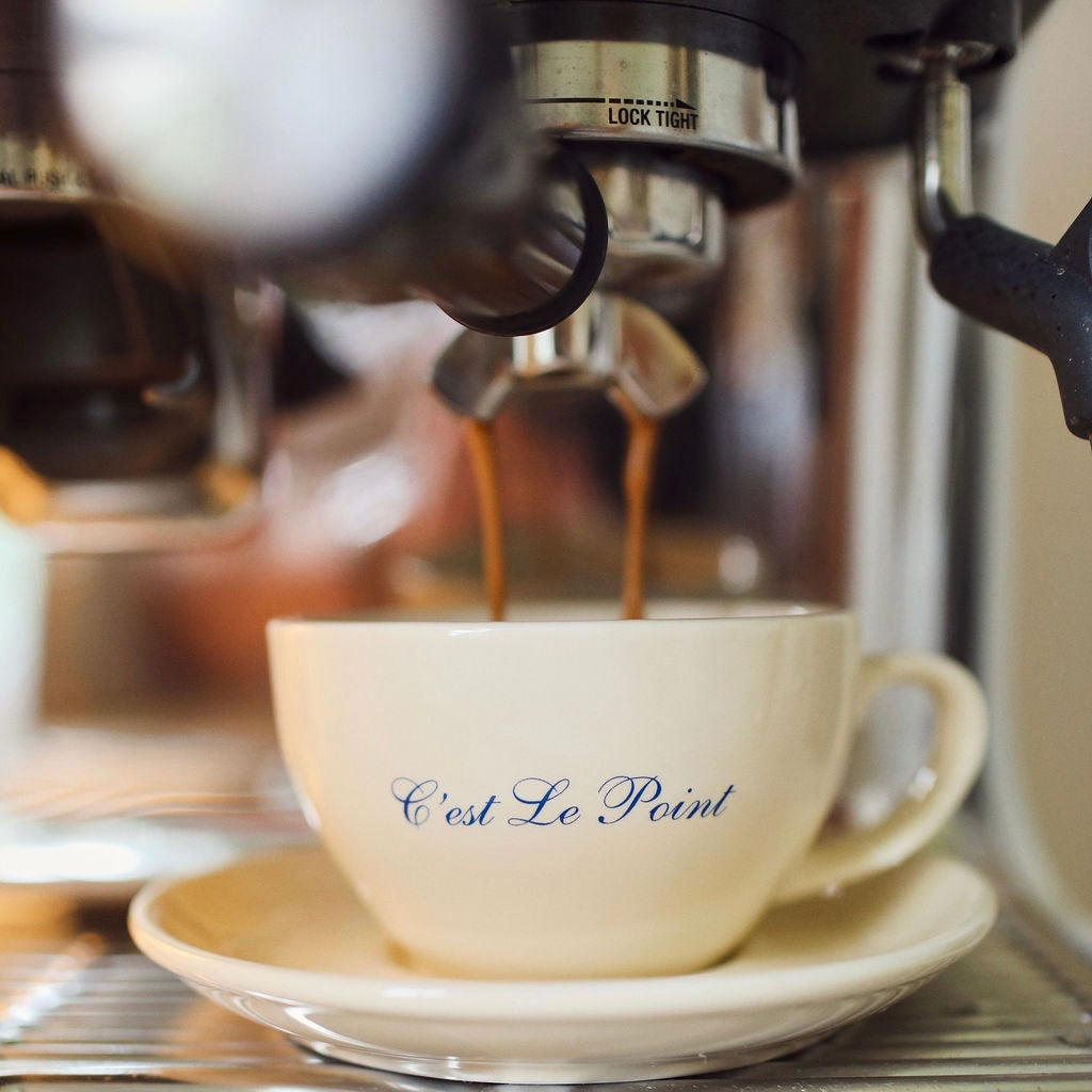 C'EST LE POINT MUG & SAUCER